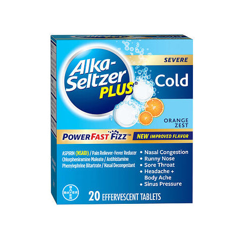 Buy Bayer Alka-Seltzer Plus Severe Cold PowerFast Fizz Effervescent ...
