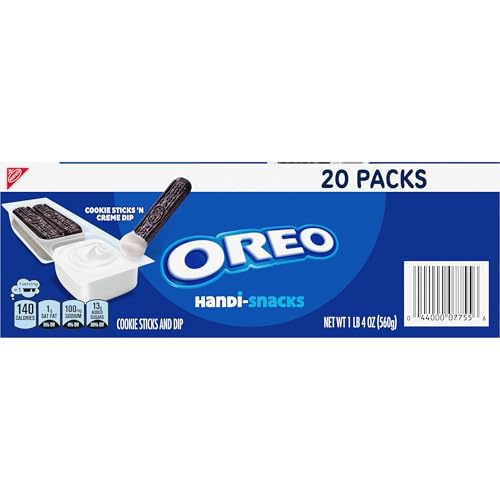 Buy Handi-Snacks OREO Cookie Sticks 'N Creme Dip Snack Packs, 20 Snack ...
