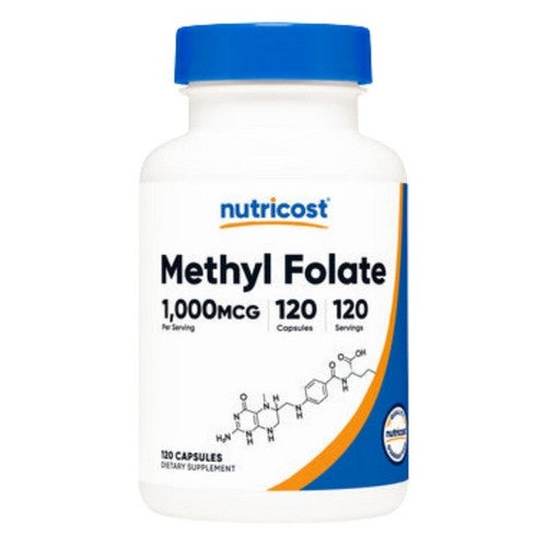 Buy Nutricost Methyl Folate Capsules 1000 Mg 120 Count Online at low ...