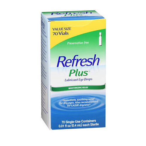 Buy Refresh Refresh Plus Lubricant Eye Drops Single-Use Containers 70 ...