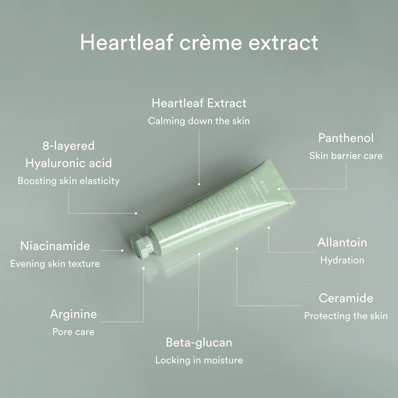 Buy Abib Heartleaf Creme Calming Tube 2.53 fl oz I Calming, Facial ...