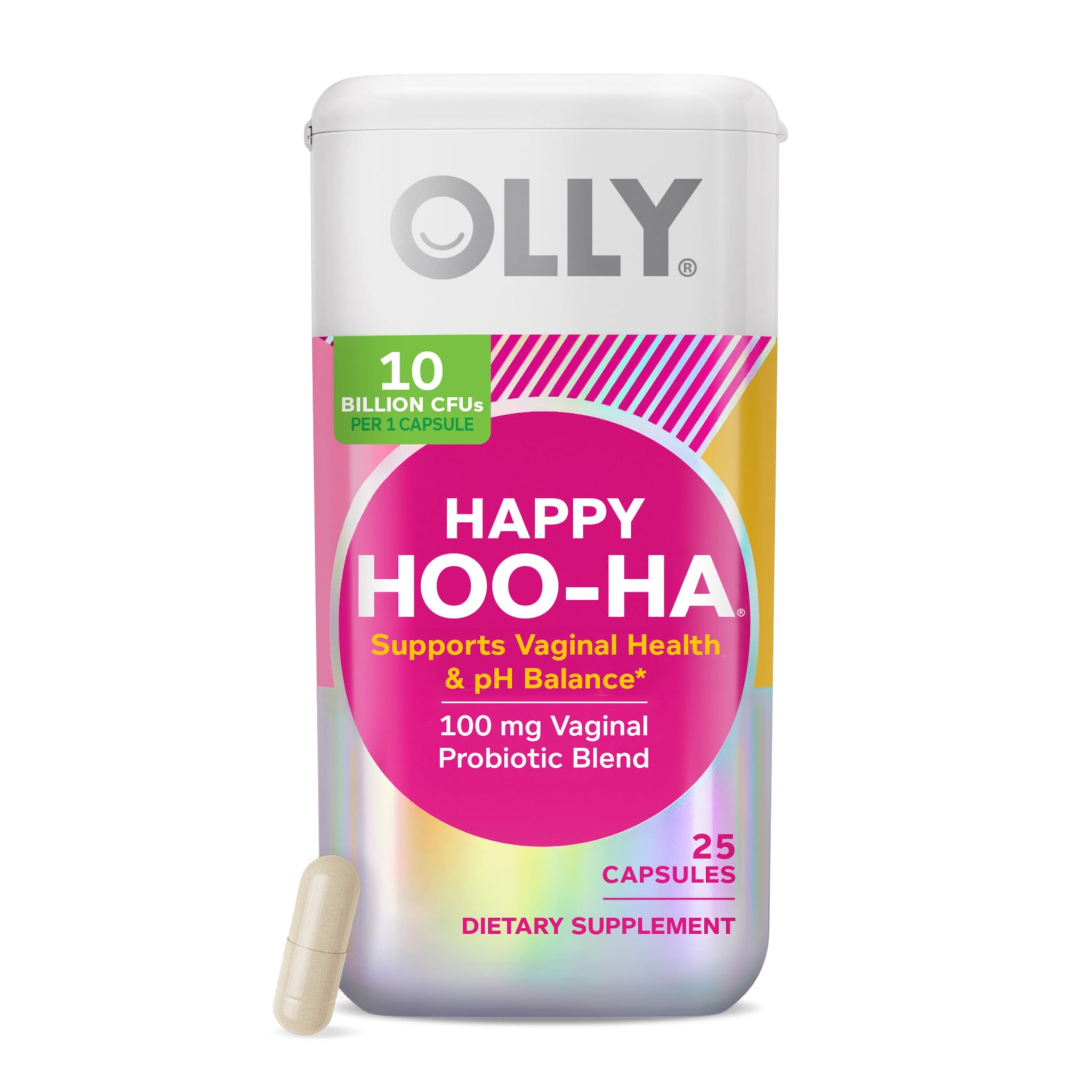 Buy OLLY Happy Hoo-Ha Capsules, Probiotic for Women, Vaginal Health and ...