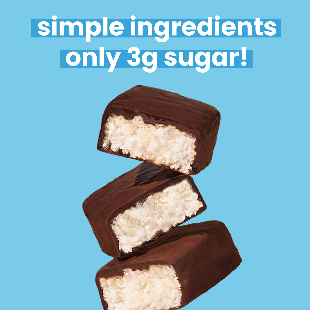 Buy UNREAL Dark Chocolate Coconut Bars (40 Mini Bars) | Vegan, 3g Sugar ...