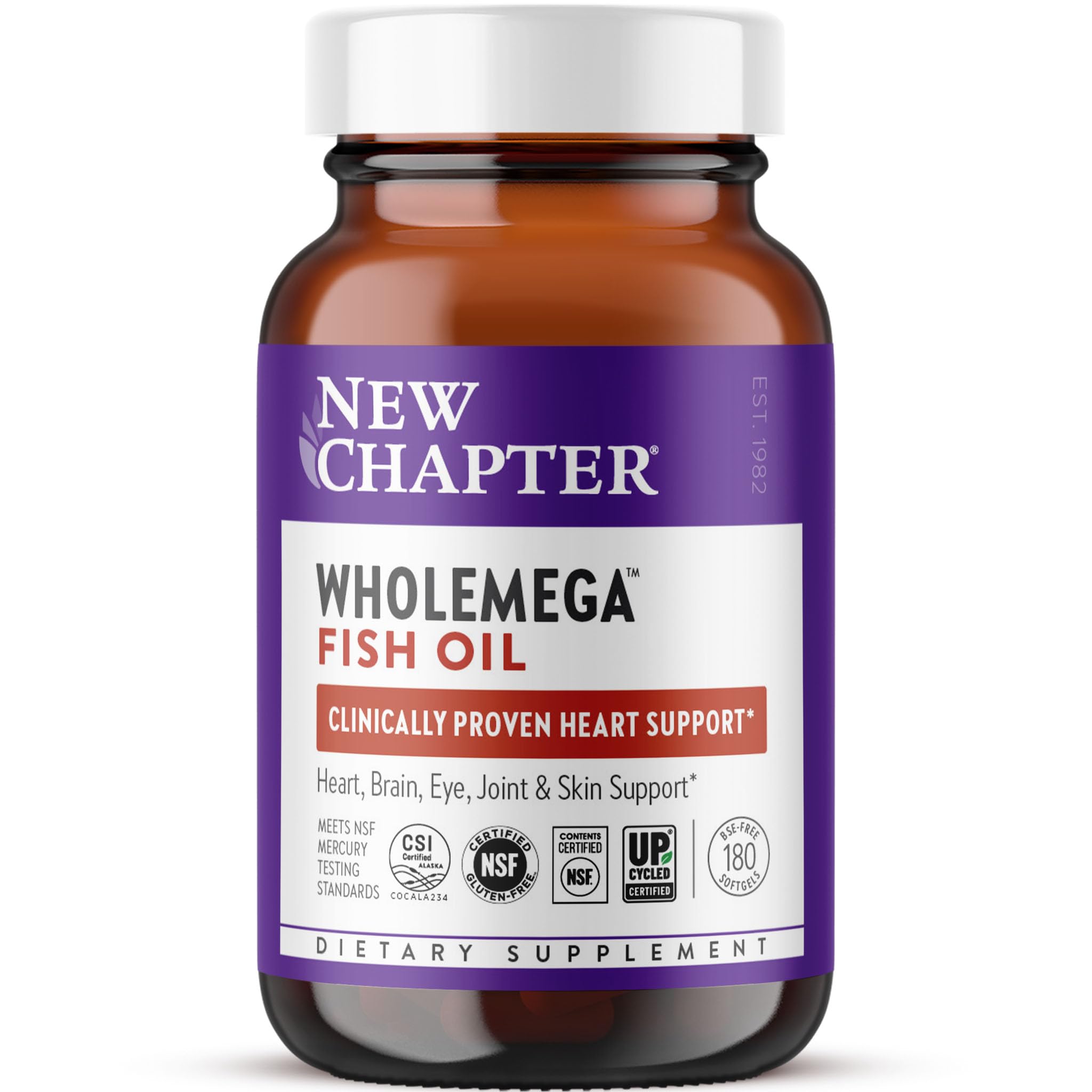 Buy New Chapter Wholemega Fish Oil Supplement - 2000mg per Serving ...
