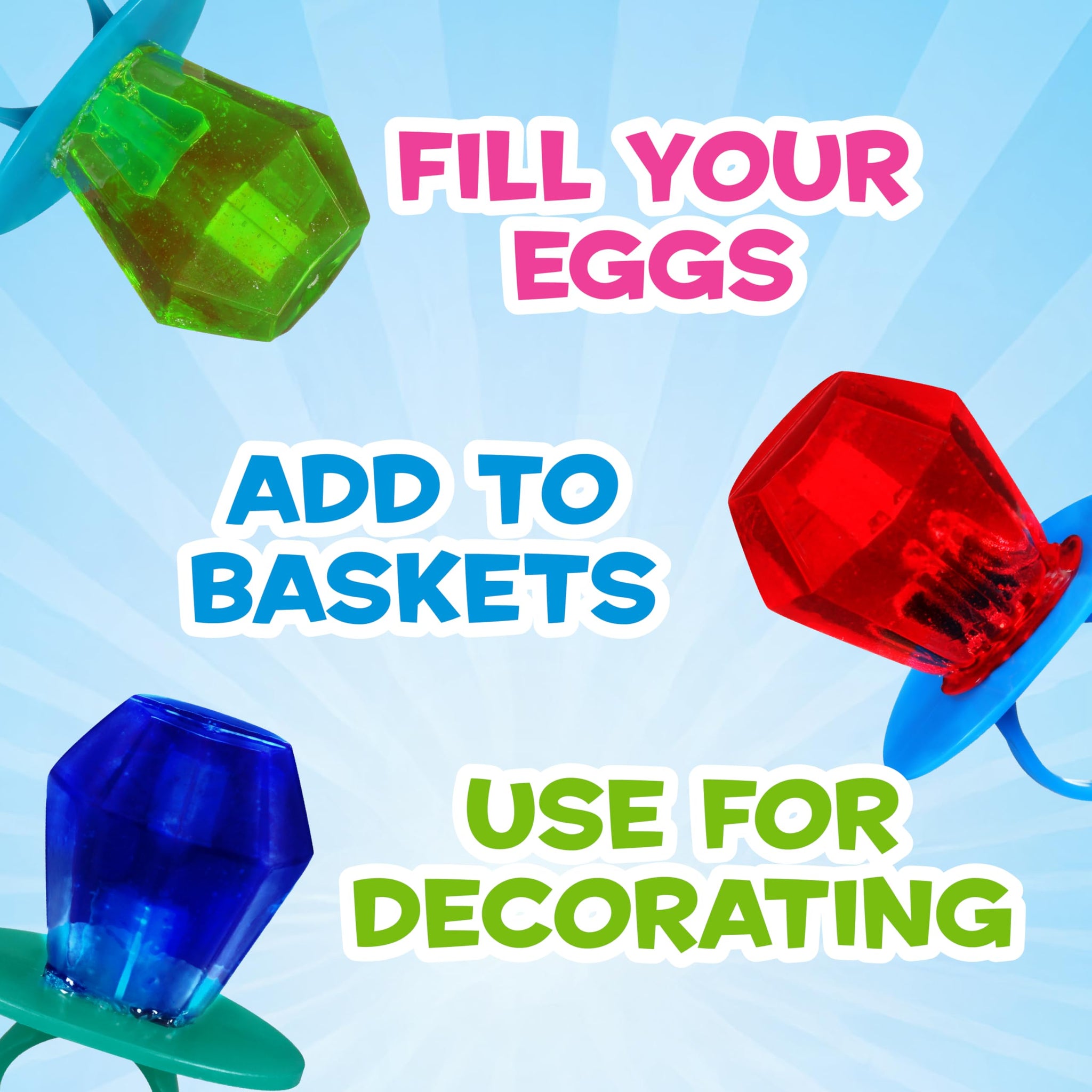 Buy Ring Pop Candy, Easter Lollipops, 50 Ct Party Favors in Assorted ...