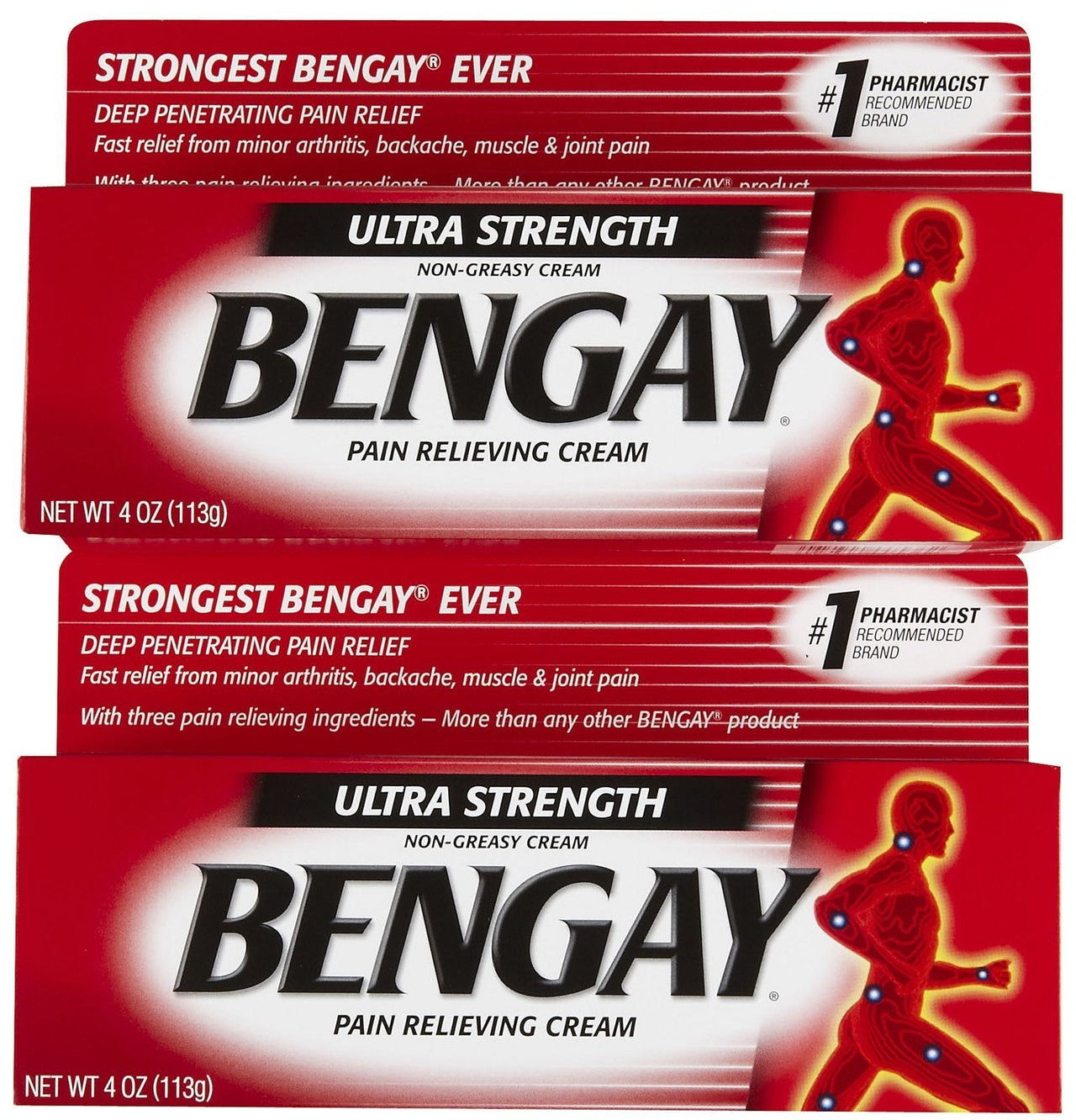 Buy Bengay Ultra Stength Pain Relieving Cream, Non-Greasy-Ultra ...