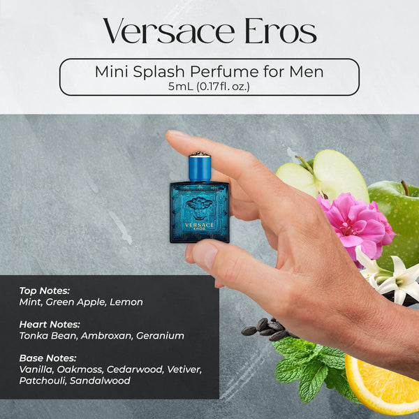 Buy Versace Cologne for Men Set of 4 Mini Eros, Pour Homme, Dylan Blue ...