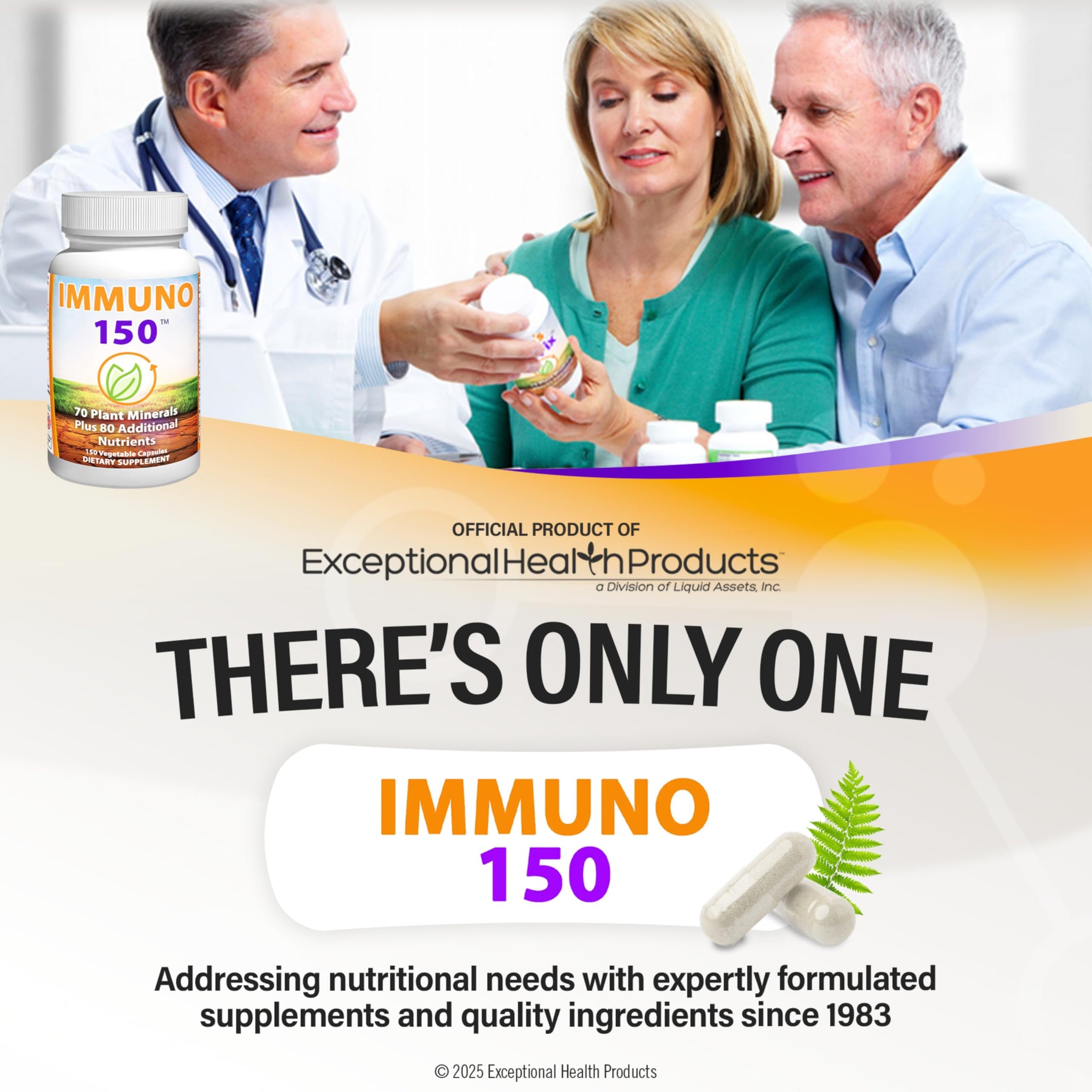 Immuno 150, Immune Support Supplement, Packed with 70 Plant Minerals ...