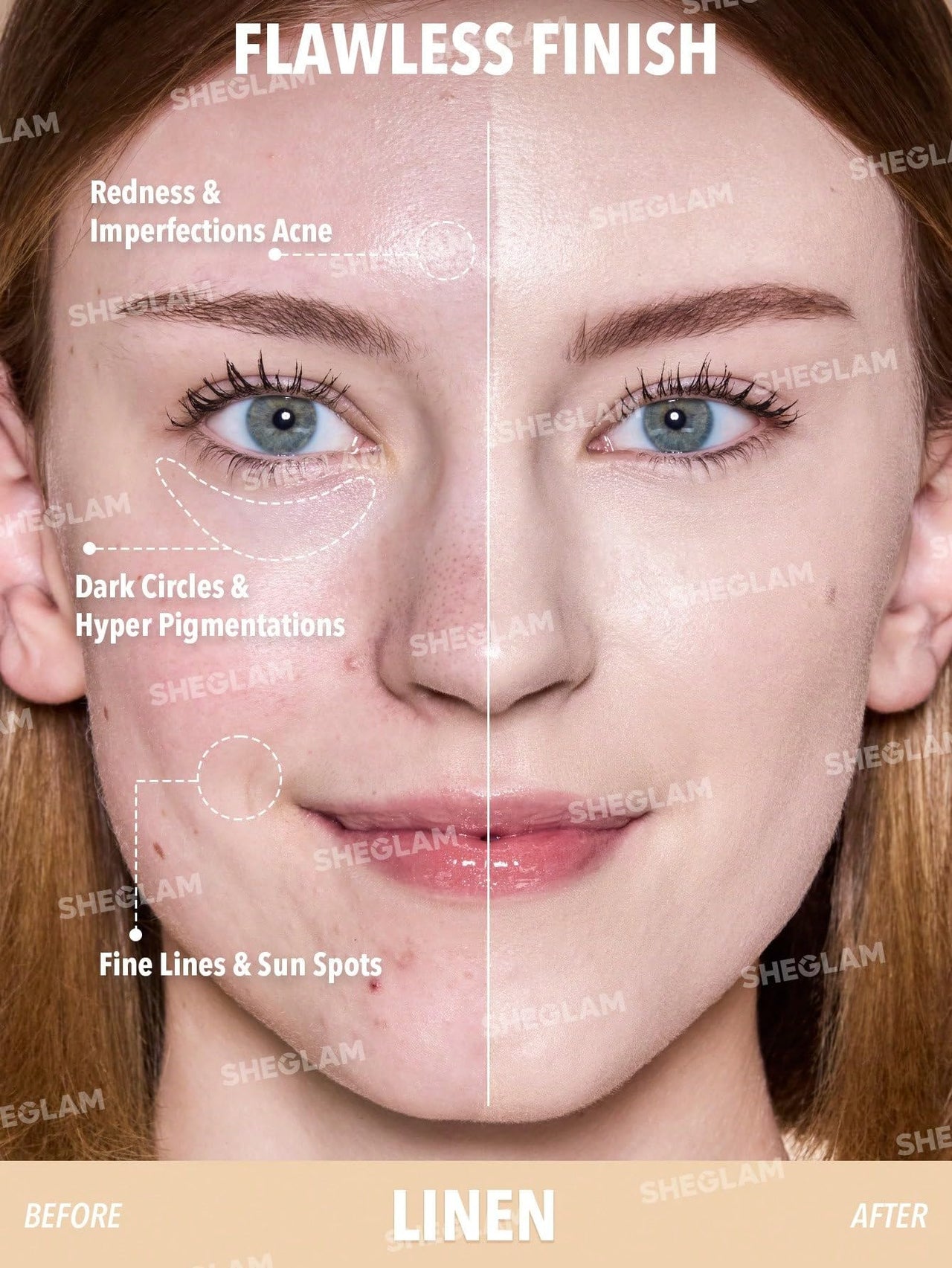 SHEGLAM Skin Magnet High Coverage Foundation Stick Longwear Medium Fac ...