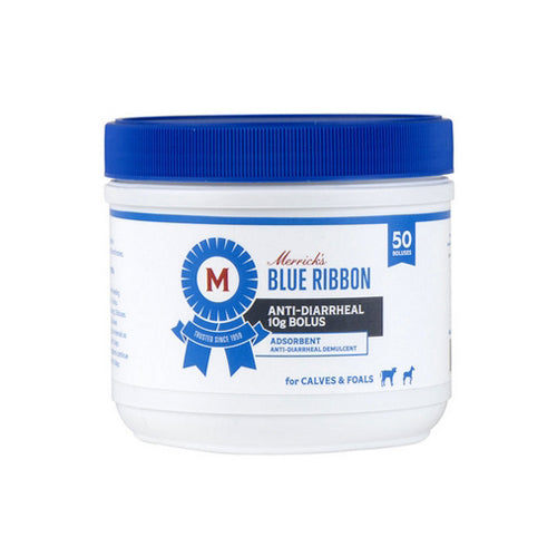 Buy Blue Ribbon Anti-Diarrheal Boluses Calf/Foal 50 Count by Merrick ...